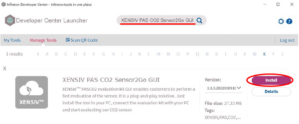 XENSIV™ PAS CO2 Sensor2Go evaluation kitの使い方 | テクニカルスクエア | 丸文株式会社